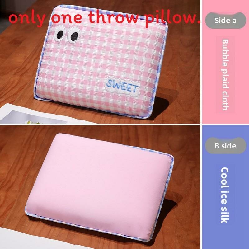 Iggrid sleep cushion with memory foam for dormitory and office relaxation, pink square