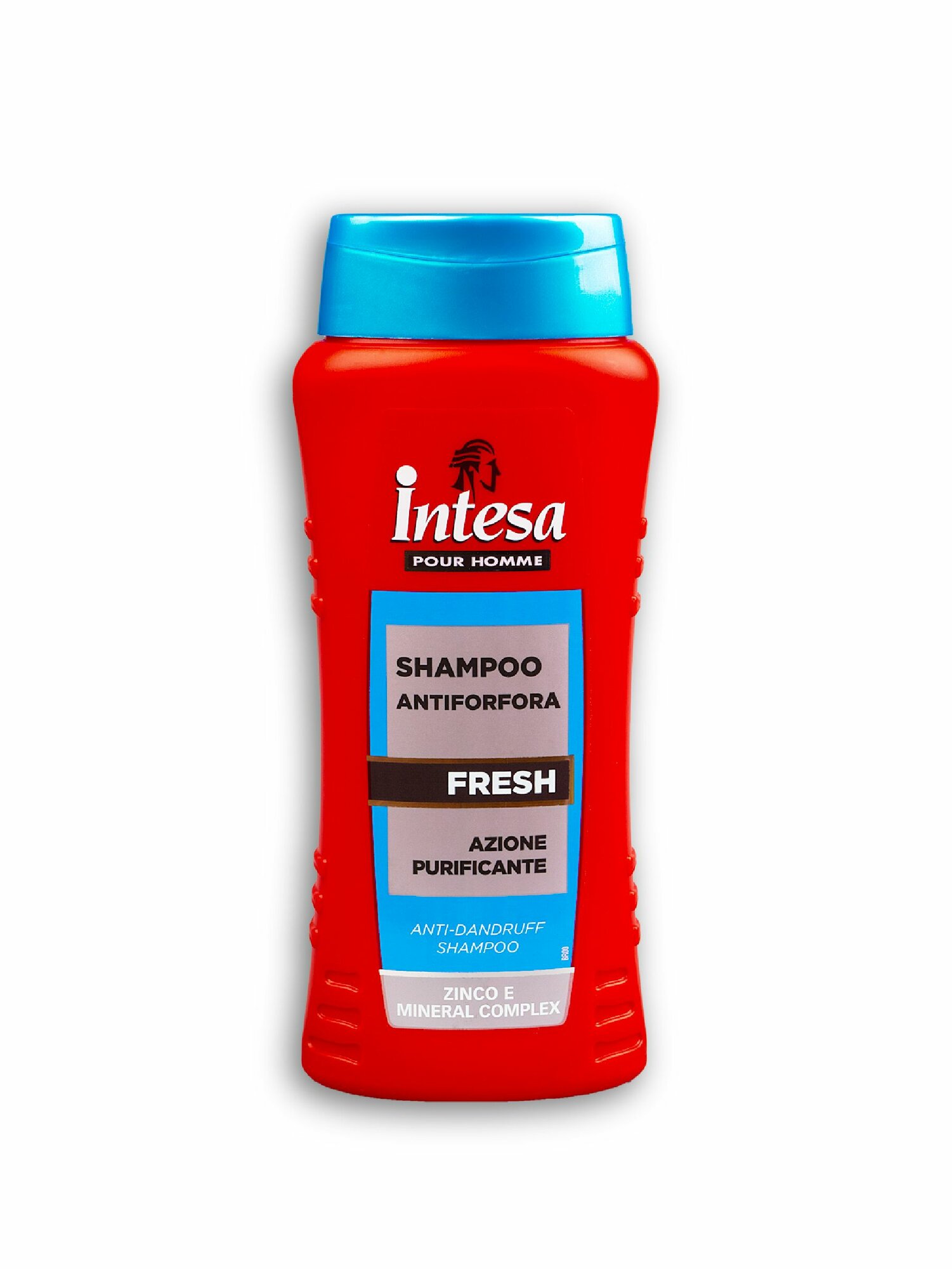 Мужской шампунь INTESA Fresh 300 мл против перхоти с пиритионом цинка и спирулиной