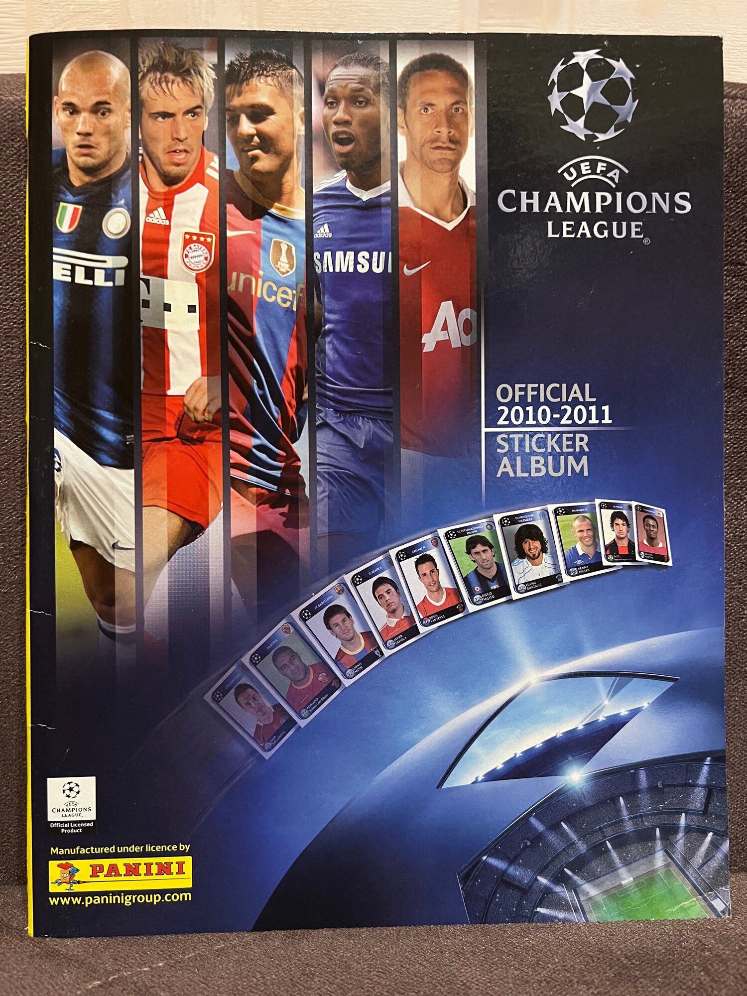 Альбом Panini "Футбол - лига чемпионов УЕФА", 2010-2011, коллекционный