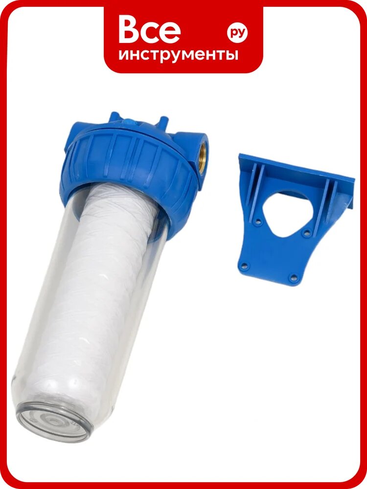 Колба Unipump 10 CFC-10K резьба 3/4 с картриджем SC-10W 5мкм 11866 полипропиленовый магистральный фильтр
