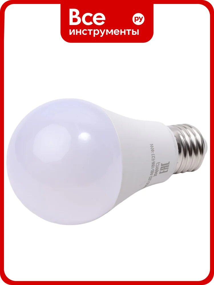Светодиодная лампа TANGO 18W E27 A60 6500K 220V LED А60-18W-E27-WW ЛОН 1003934