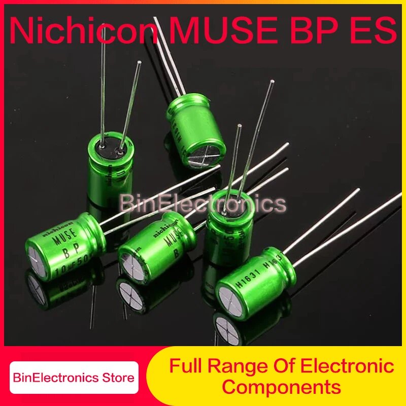 Nichicon MUSE BP Аудиоконденсаторы 10 шт. 25V10uF 5x11