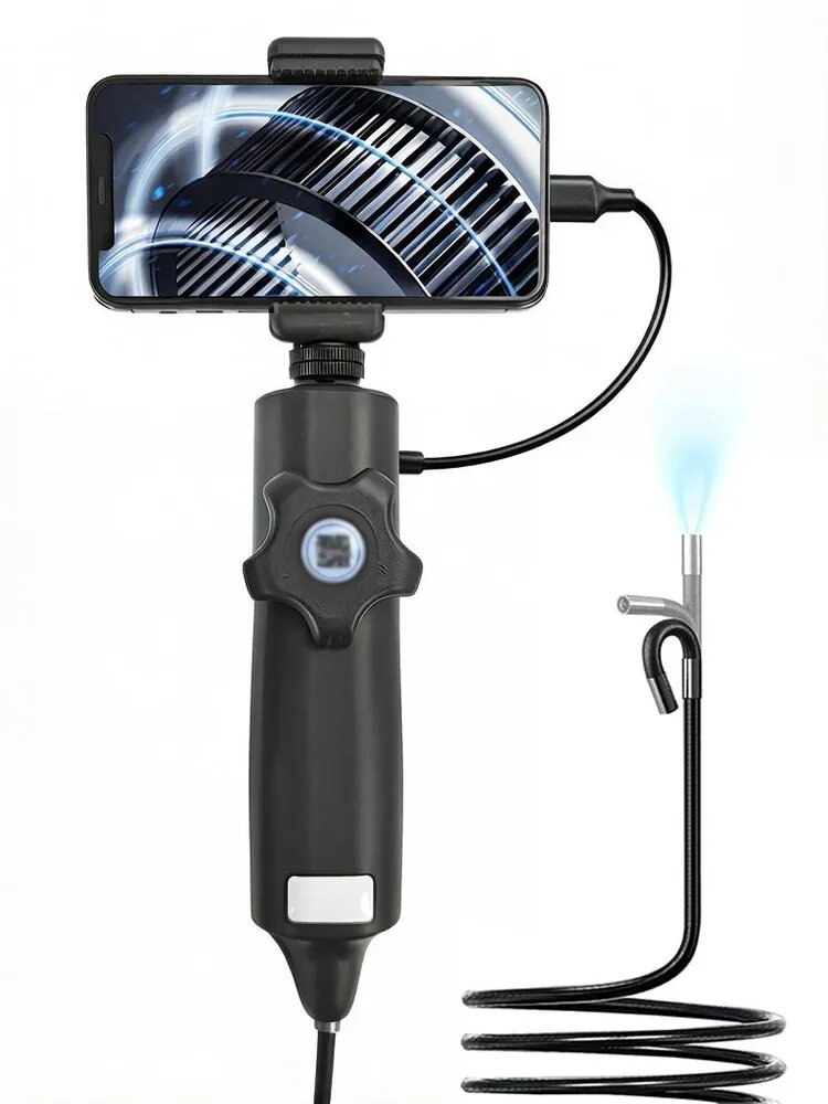 6мм 1м ,360 градусов , Эндоскоп Водонепроницаемый 1080P для Android/iOS Авторемонт Инспекция