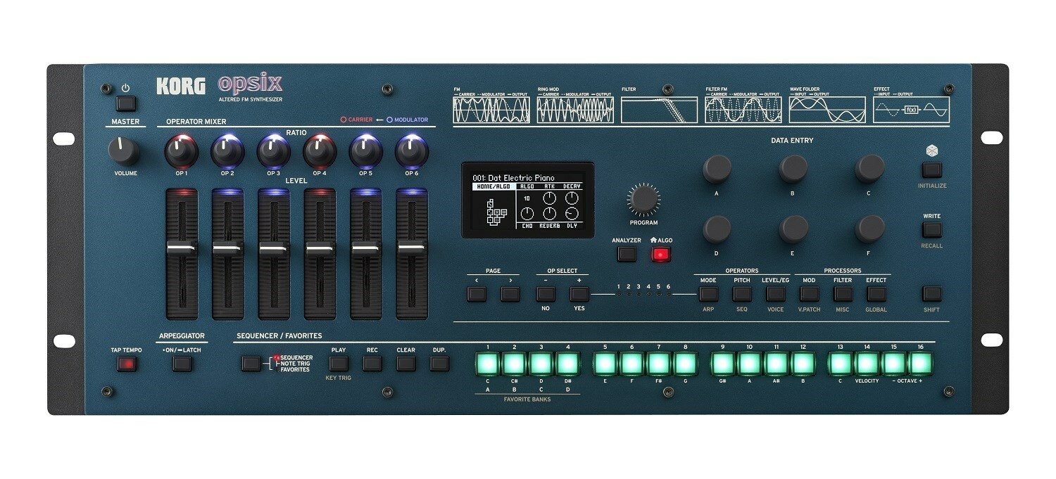 KORG OPSIX MODULE цифровой FM синтезатор, модуль без клавиатуры