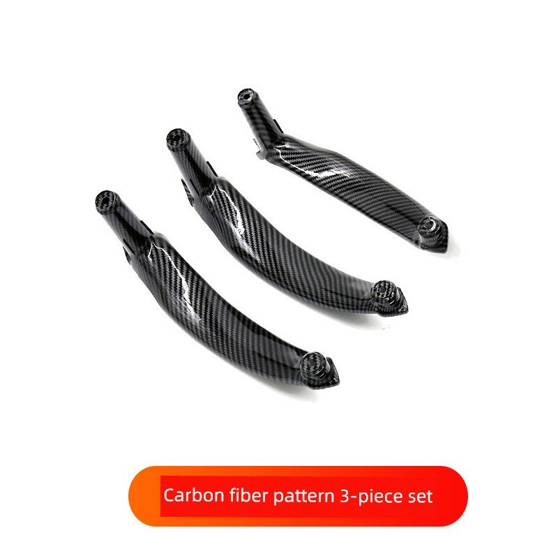 Комплект из 3 шт. внутренних ручек двери с углеродным волокном для BMW X5/X6 2007-2013, внутренняя сторона