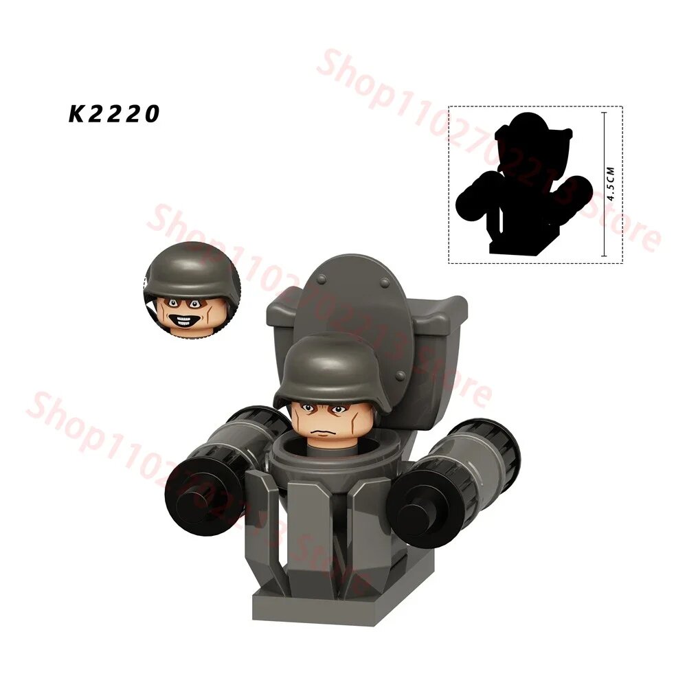 Фигурка спецназовца K2220, черный цвет