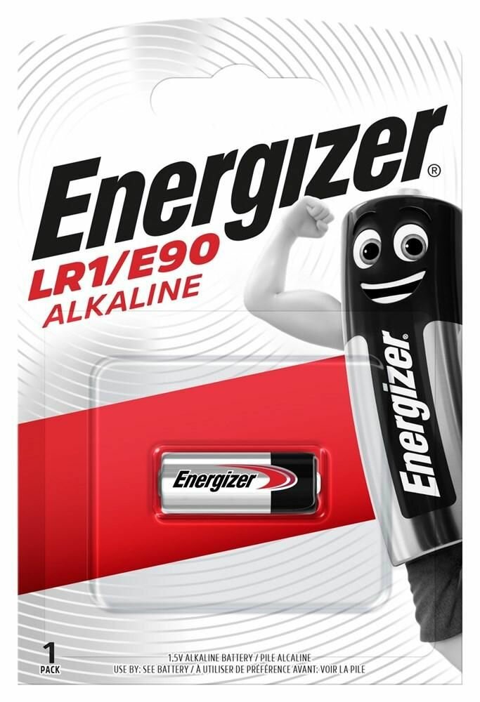 Батарейка Energizer LR1/E90 Alkaline 1.5V BL1 , 1шт.
