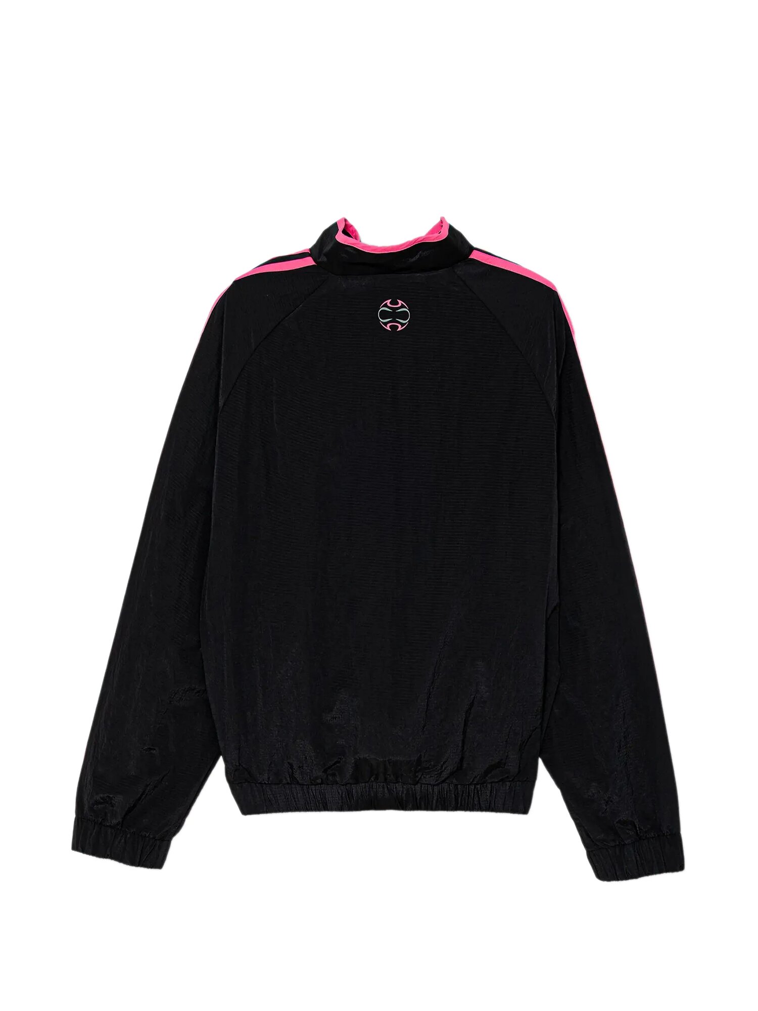 Куртка adidas Teamgeist logo-embroidered striped jacket, размер 8 лет, черный/серый металик — фото 1