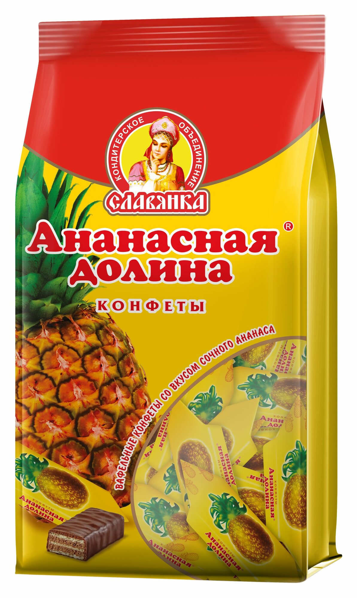 Вафельные конфеты Ананасная долина, 200 г