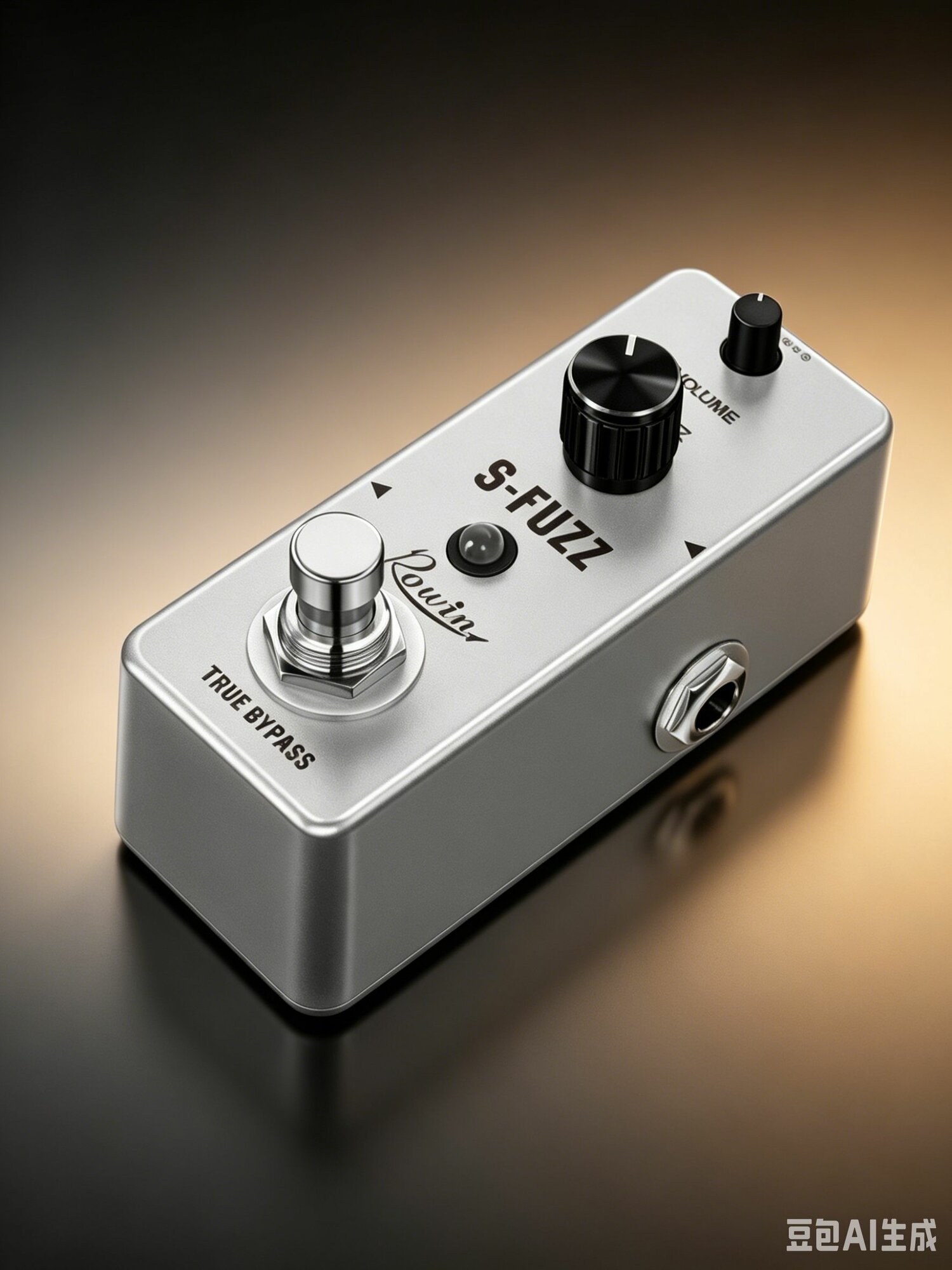 Rowin LEF-325 S-Fuzz, мини-педаль фазза для электрогитары, регулировка Fuzz и Volume, металлический корпус, истинный байпас