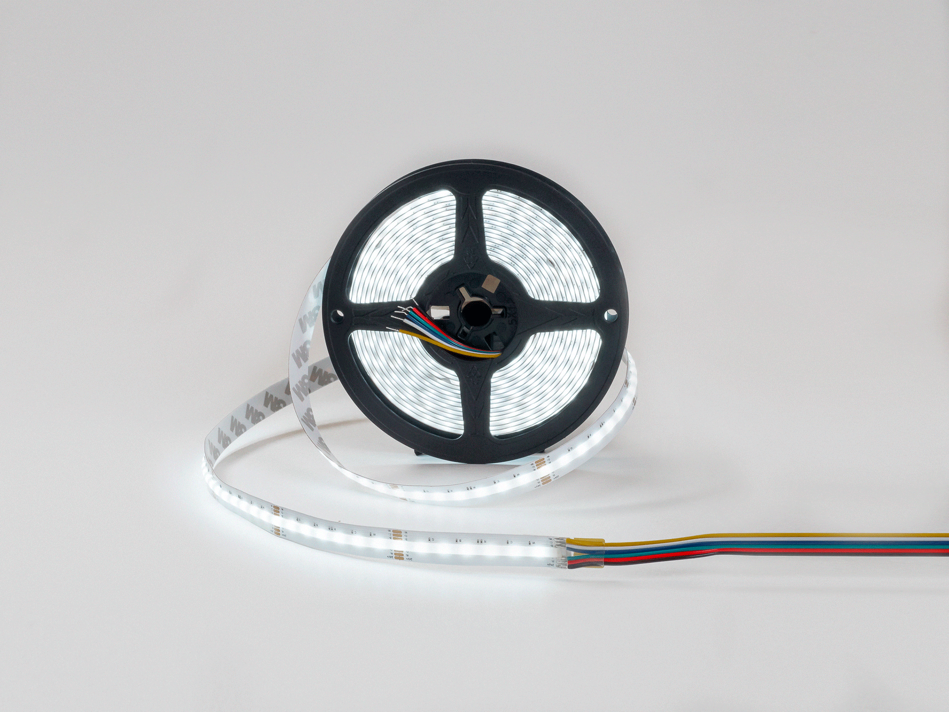 Лента светодиодная 5 в 1, 16Вт/м SWG-COB560, Открытая (IP20), RGB+2700-6000K, 24В, 3М