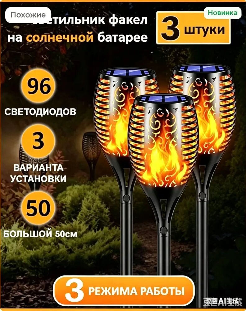 Уличный светильник, количество ламп:96шт