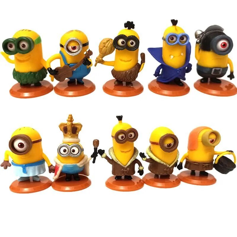 Миньоны аниме фигурки миньон игрушки для детей 10шт 5см