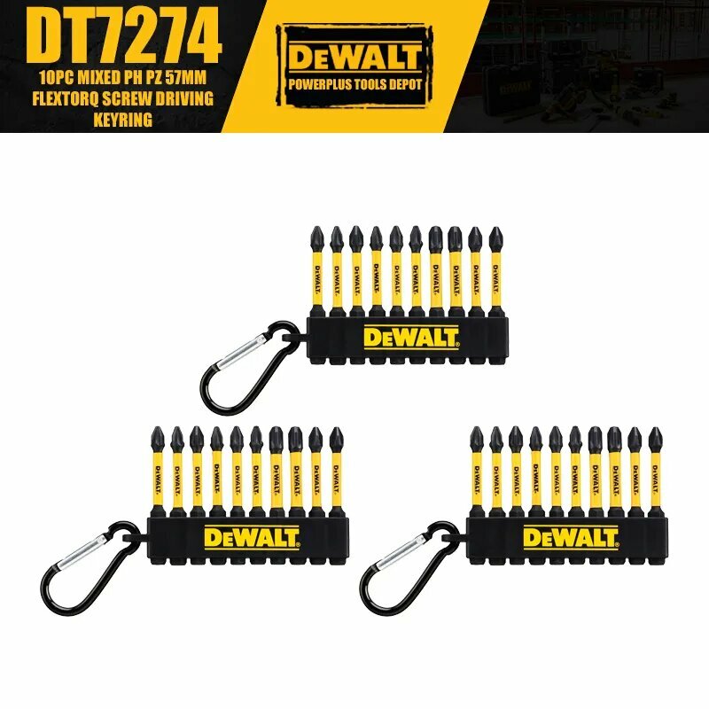 DEWALT 10PC 57 мм Винт вождения бит брелок Аксессуары для электроинструмента