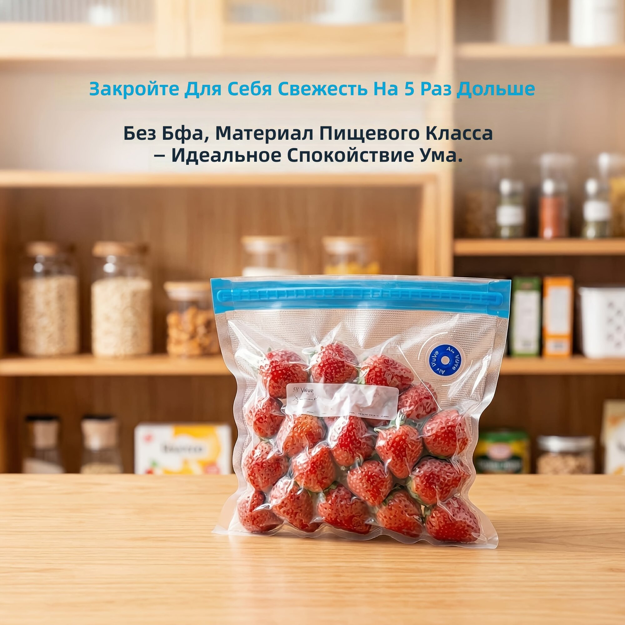 Вакуумные пакеты для хранения продуктов, большие 26x34 см, белые, двойной слой 18 нитей