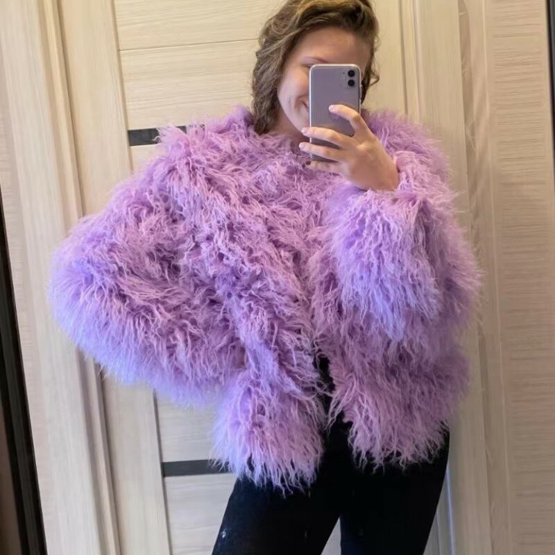 Манто, размер S, purple