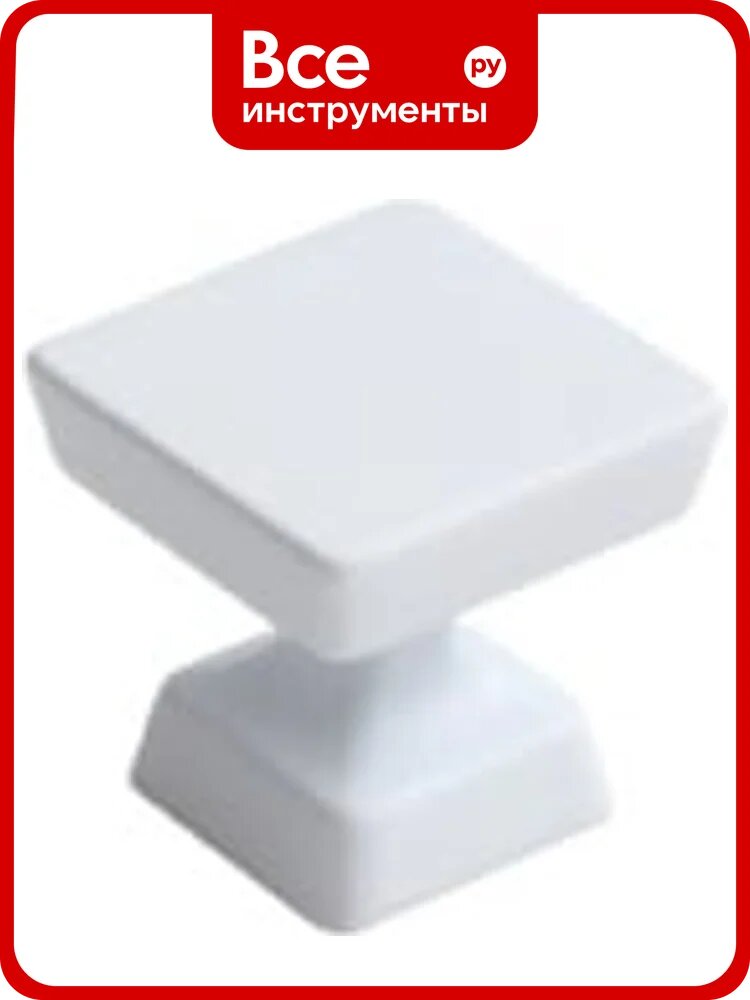 Ручка-кнопка MAKMART отделка белый матовый M8012. K. WHITE