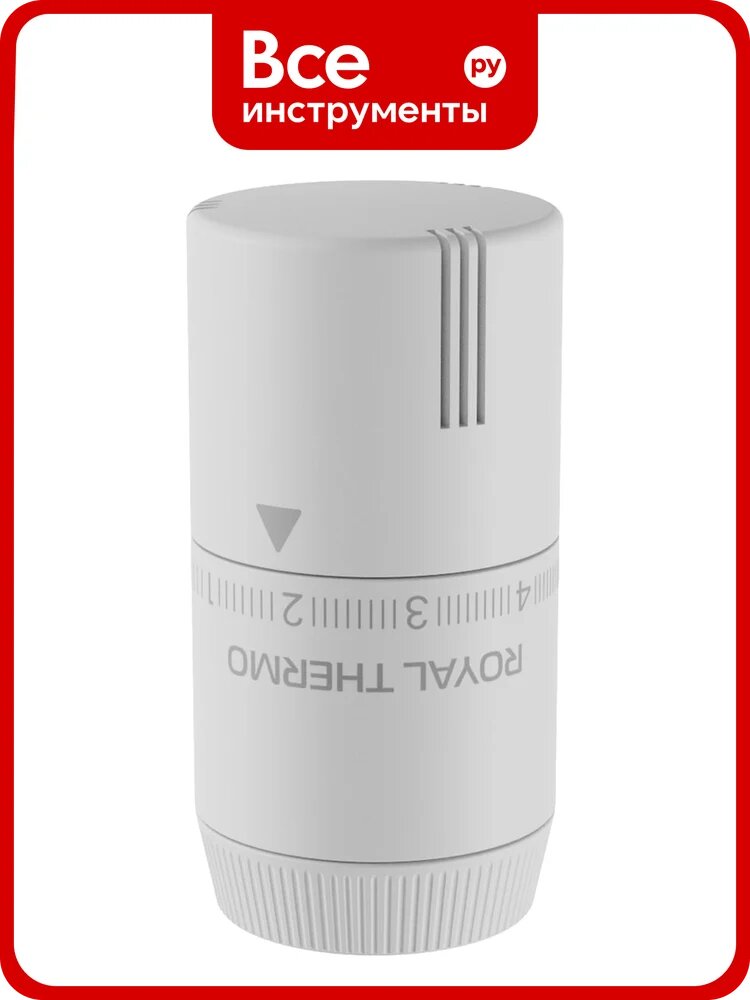 Термоголовка жидкостная Royal Thermo Design М30х1,5 (белый soft touch) НС-1706295