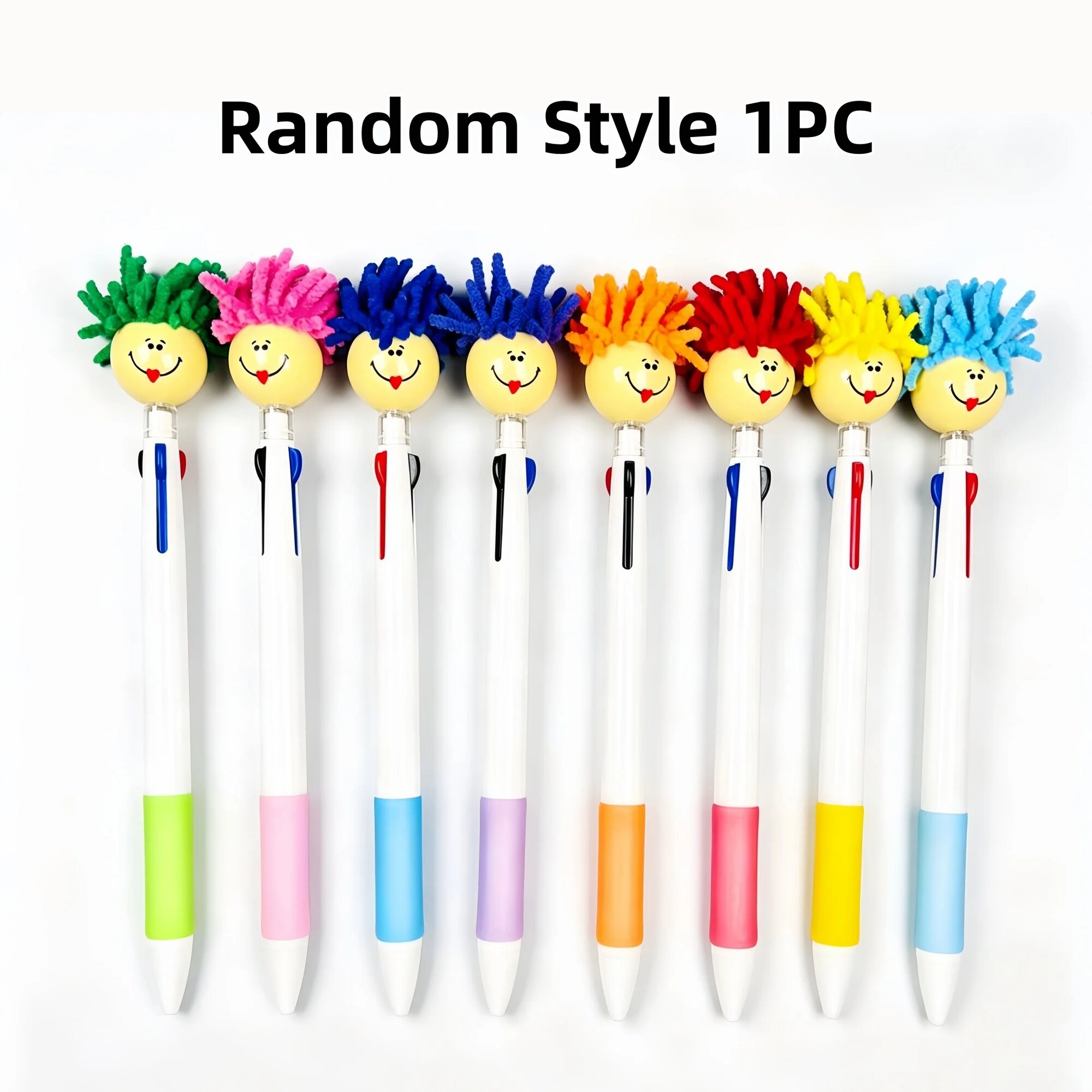 Шариковые ручки с мультяшными смайликами Random Style 1Pc