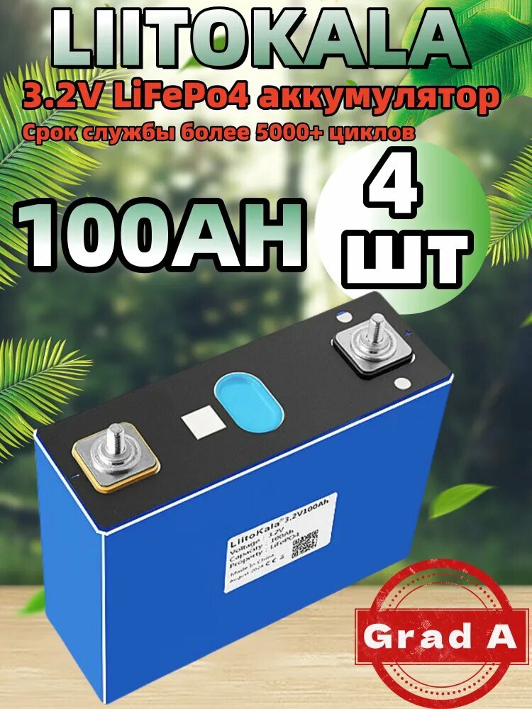 LiitoKala 3.2V100Ah LIFEPO4 DIY 12V 24V 36V Аккумулятор для инструментов