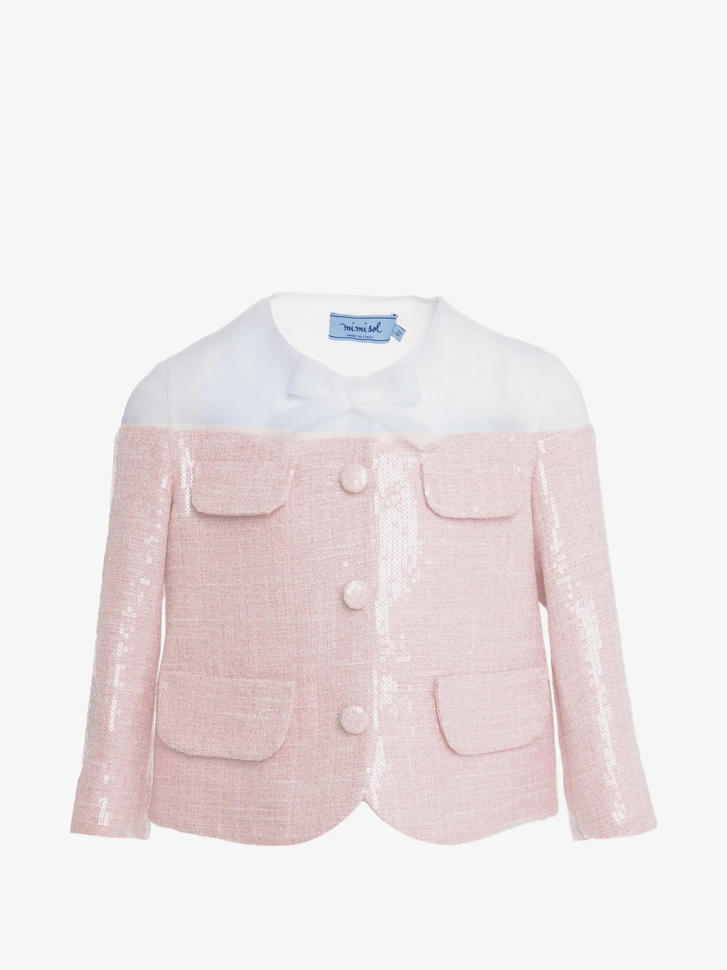 Пиджак Sequin bow jacket