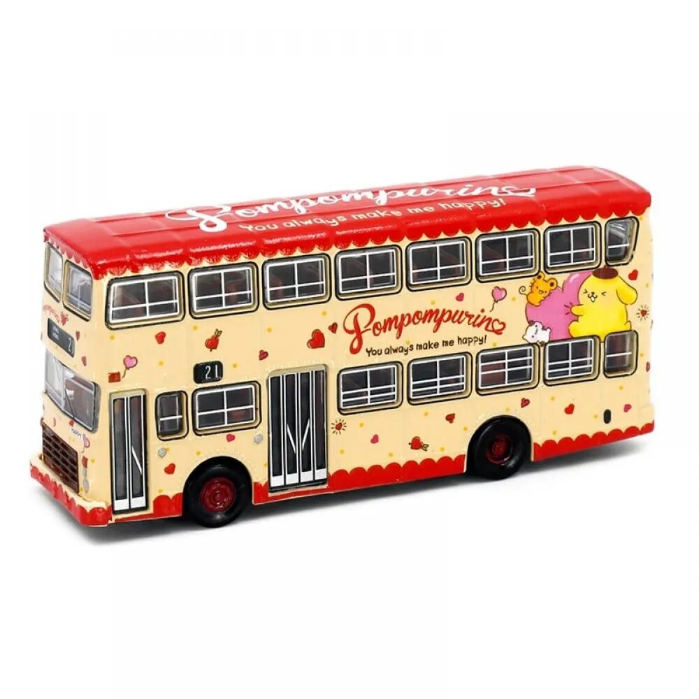 Машинка Tiny 1/110 Sanrio x Alice Pompompurin Leyland Victory Mk 2 City Diecast Scale Model Car