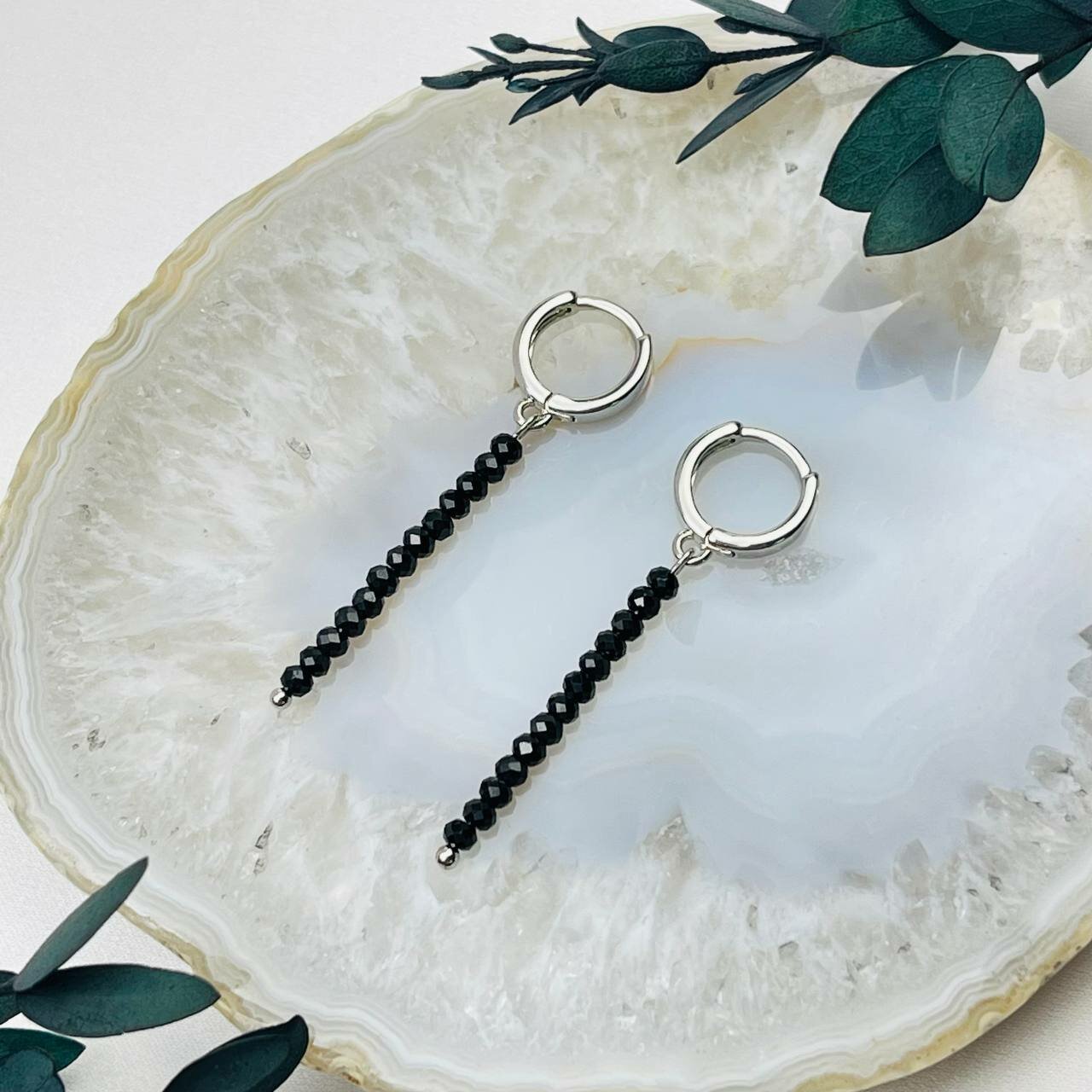 Серьги, шпинель