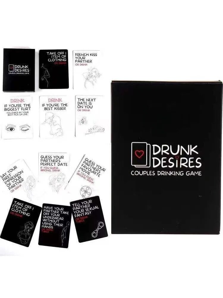 Карточная игра "Drunk Desires" для пары: Алкогольная игра для взрослых весело и близко