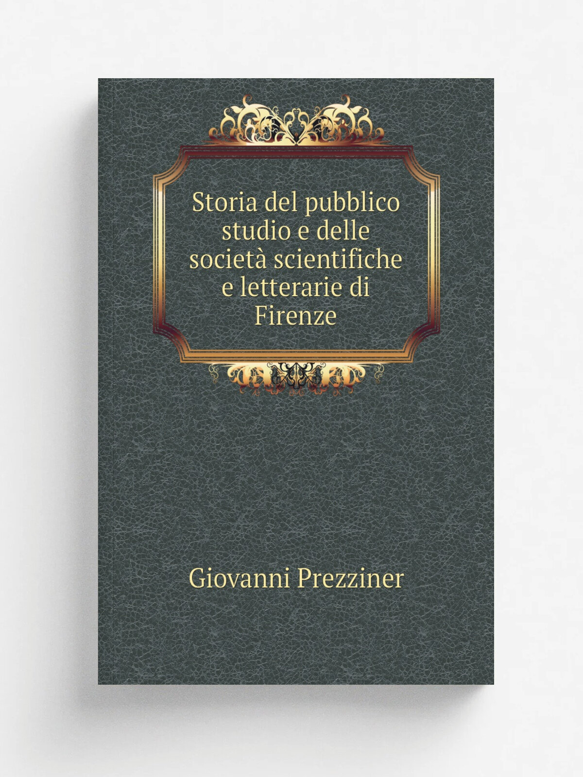Storia del pubblico studio e delle societ. scientifiche e letterarie di Firenze | Giovanni Prezziner | 1810 | Firenze Appresso Carli | Репринт