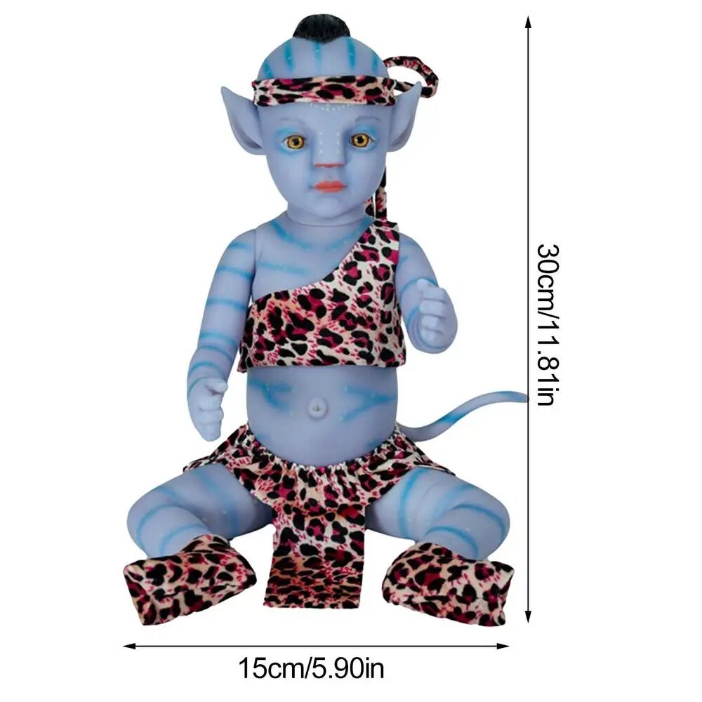 20-дюймовая силиконовая кукла rebor N 30CM eyes open girl