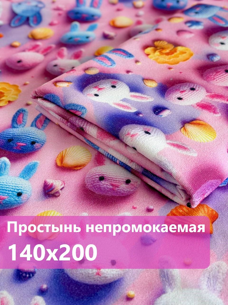 Простыня стандартная непромокаемая 140х200 см, Королевство сна