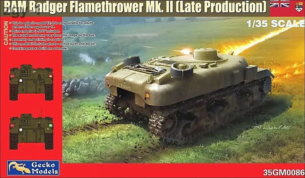Модели Gecko 1/35 времен Второй мировой войны Канадской армии Ram Mk. Танк "Спитфайр" конца II поколения 35GM0086