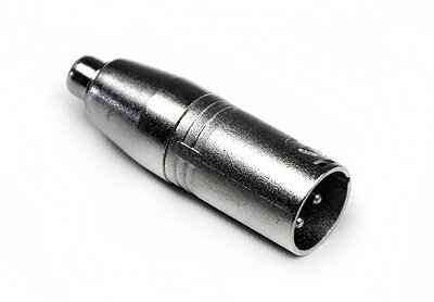 Переходник INVOTONE AD400 RCA <> 3P XLR папа, корпус металл