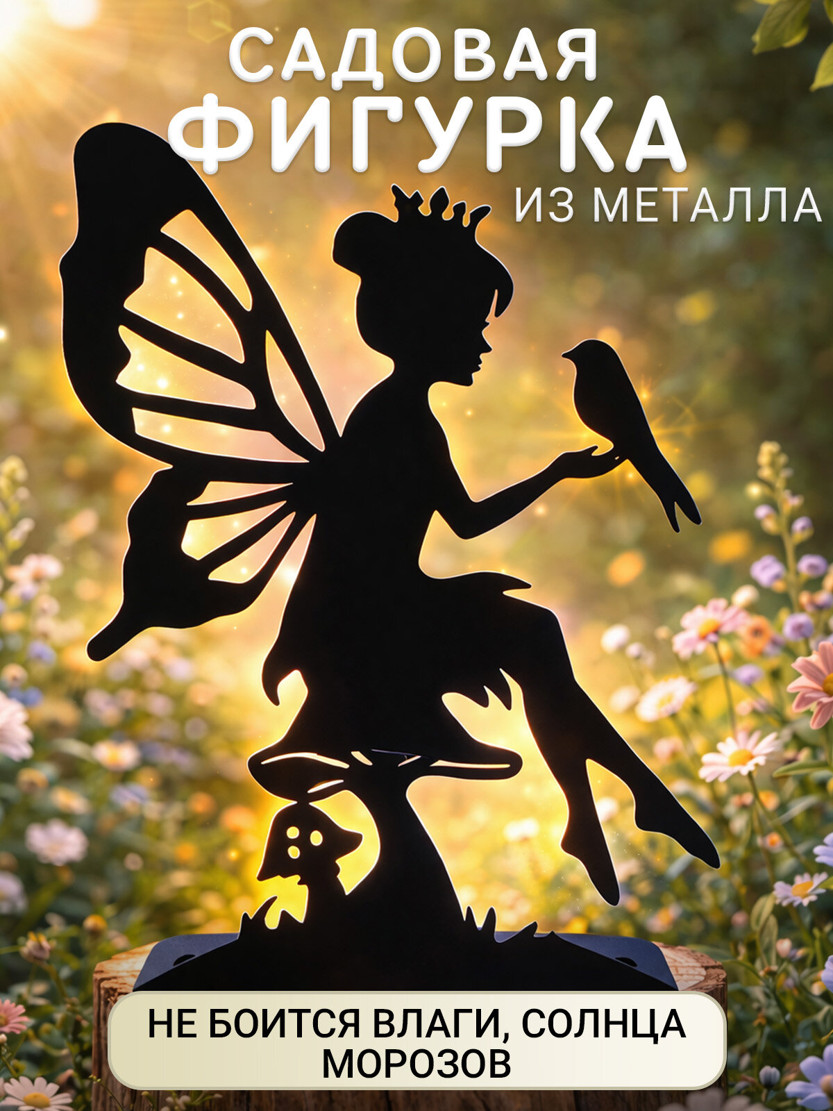 Садовые фигурки из металла Фея