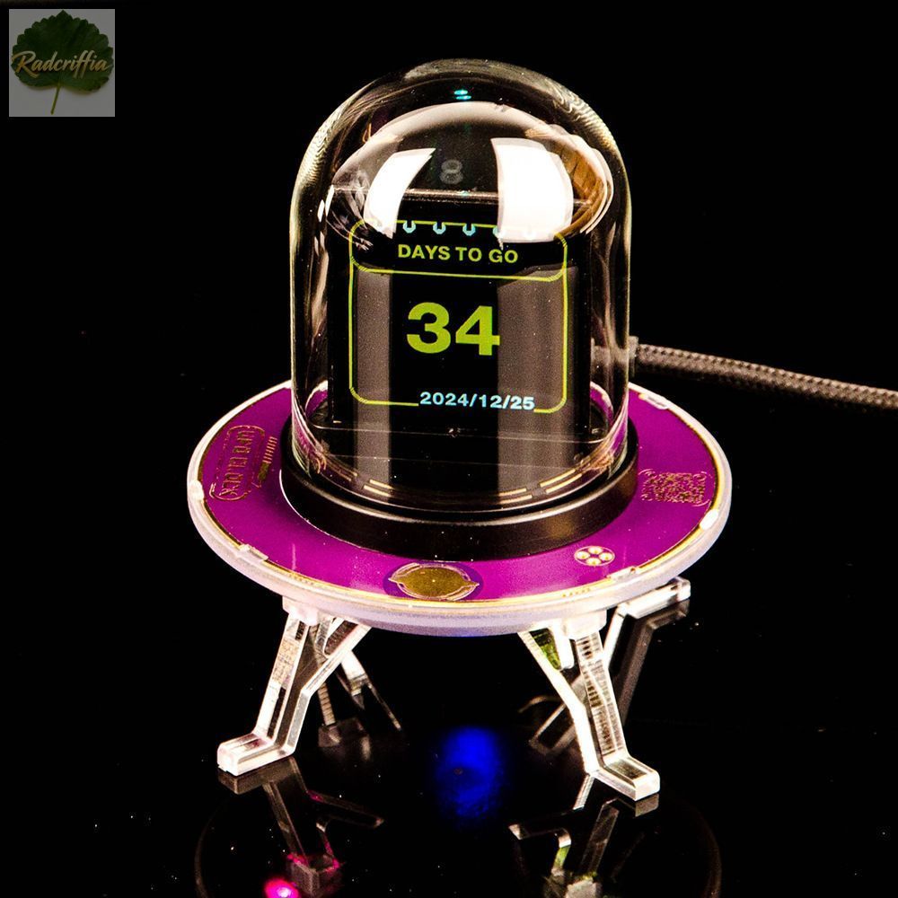 GeekMagic Mini WiFi UFO Креативные часы Метеостанция, Поддерживает температуру и влажность, акции, будильник, обратный отсчет с эффектами RGB-подсветки. Праздничные подарки