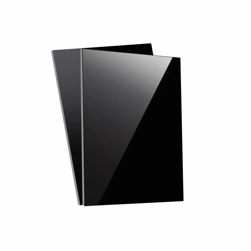 Черный акриловый лист 2mm thickness, 200x200mm