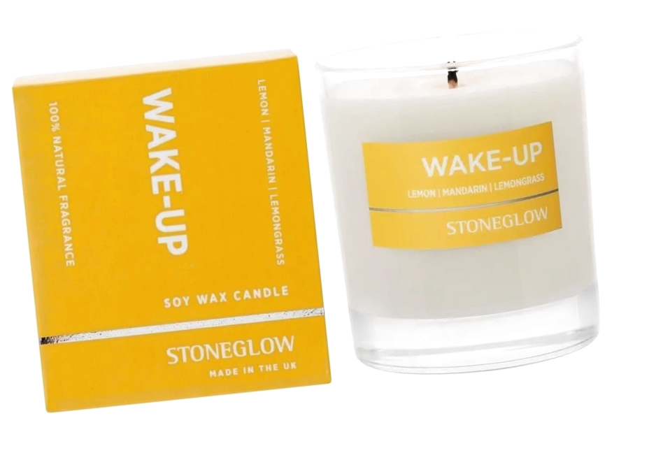 Свеча для помещений Стоунглоу Лимон Мандарин Лемонграсс 200 гр - Stoneglow Lemongrass