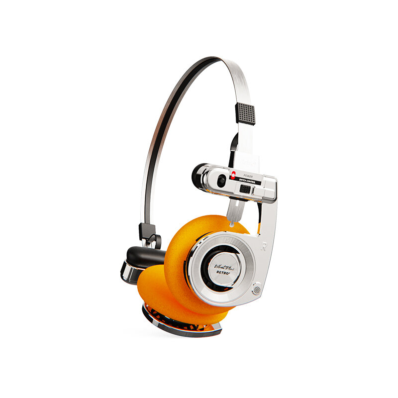 Наушники WhatPlus RETRO Bluetooth накладные, r3 diamond silver (shiny)