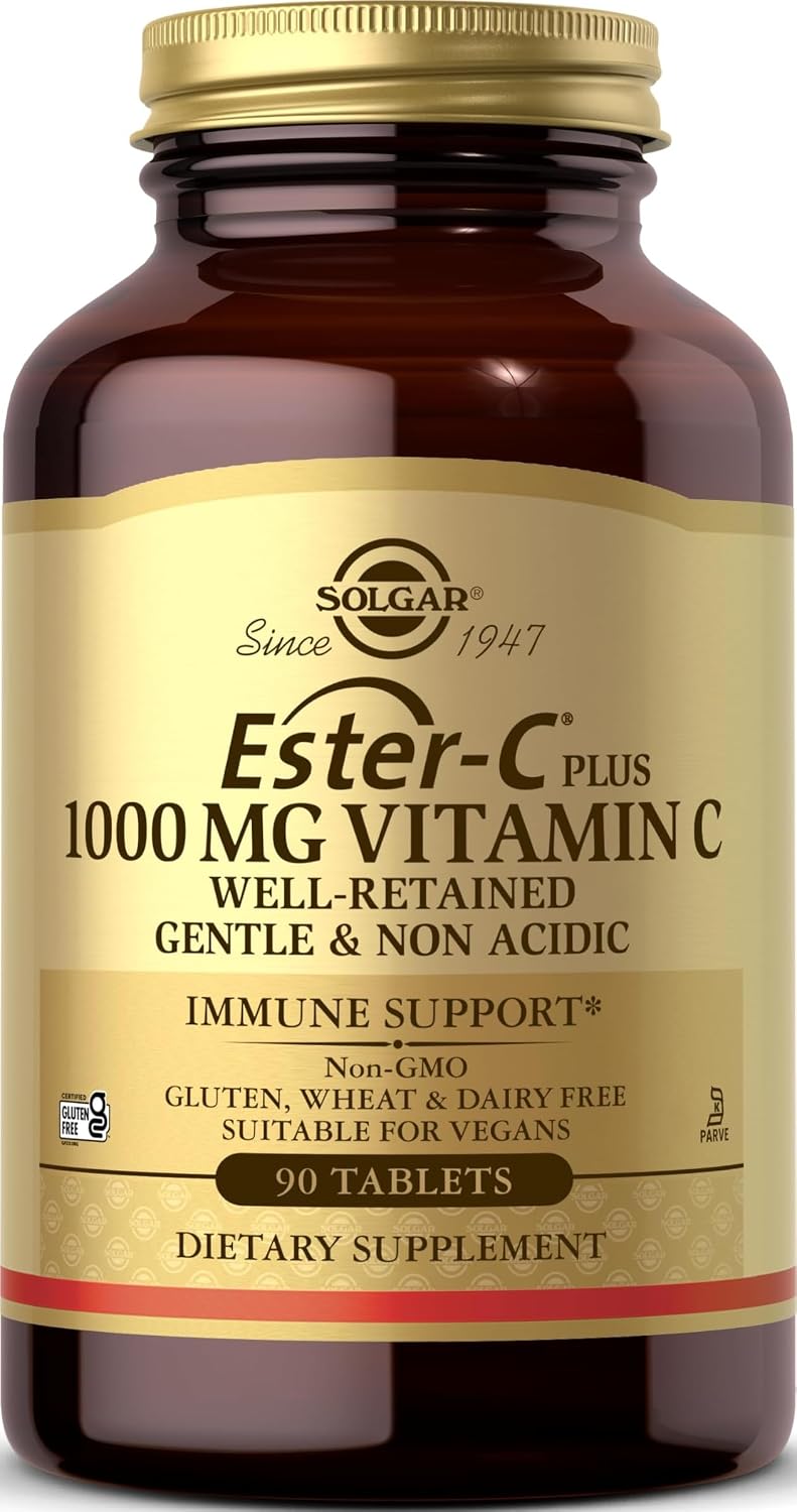 Solgar Ester-C 1000 MG Plus Vitamin C, витамин C, 90 таблеток из США