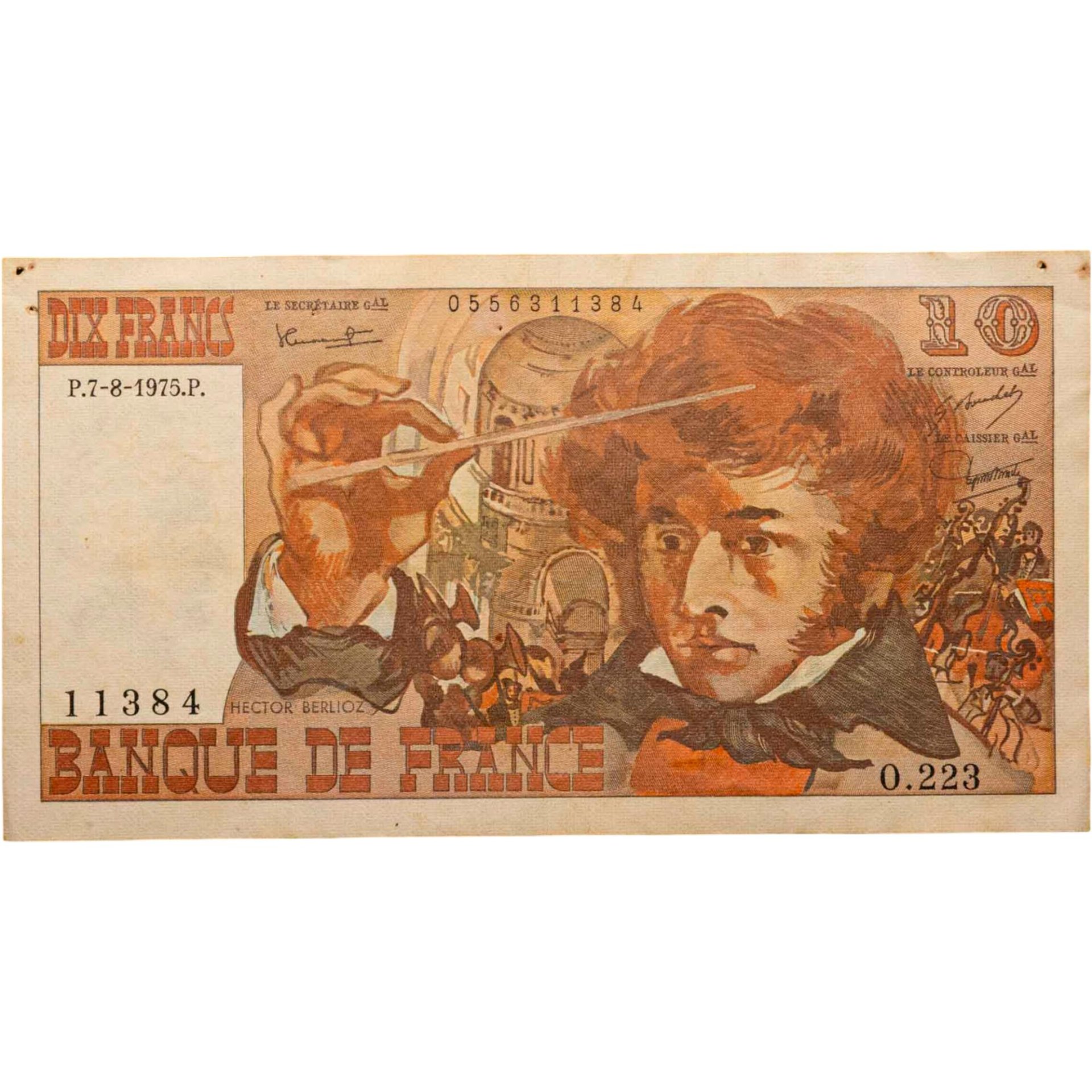 Франция 10 франков 1975 года Pick 150b