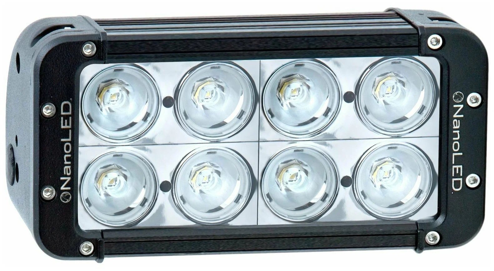 Фара светодиодная NANOLED 80W, EURO, 8 LED CREE X-ML, в два ряда, Euro 198*100*93 мм