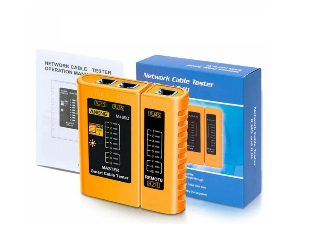 Тестер кабеля RJ45 LAN. Тестер сетевого кабеля RJ45 RJ11 RJ12 CAT5 UTP. Сетевой инструмент для ремонта сети.