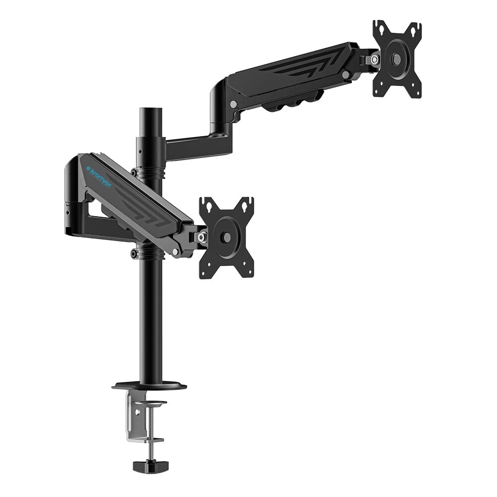 Кронштейн настольный для 2-х LED/LCD мониторов Kromax OFFICE-19 , диагональ 15"-32", нагрузка 2X2-10 кг