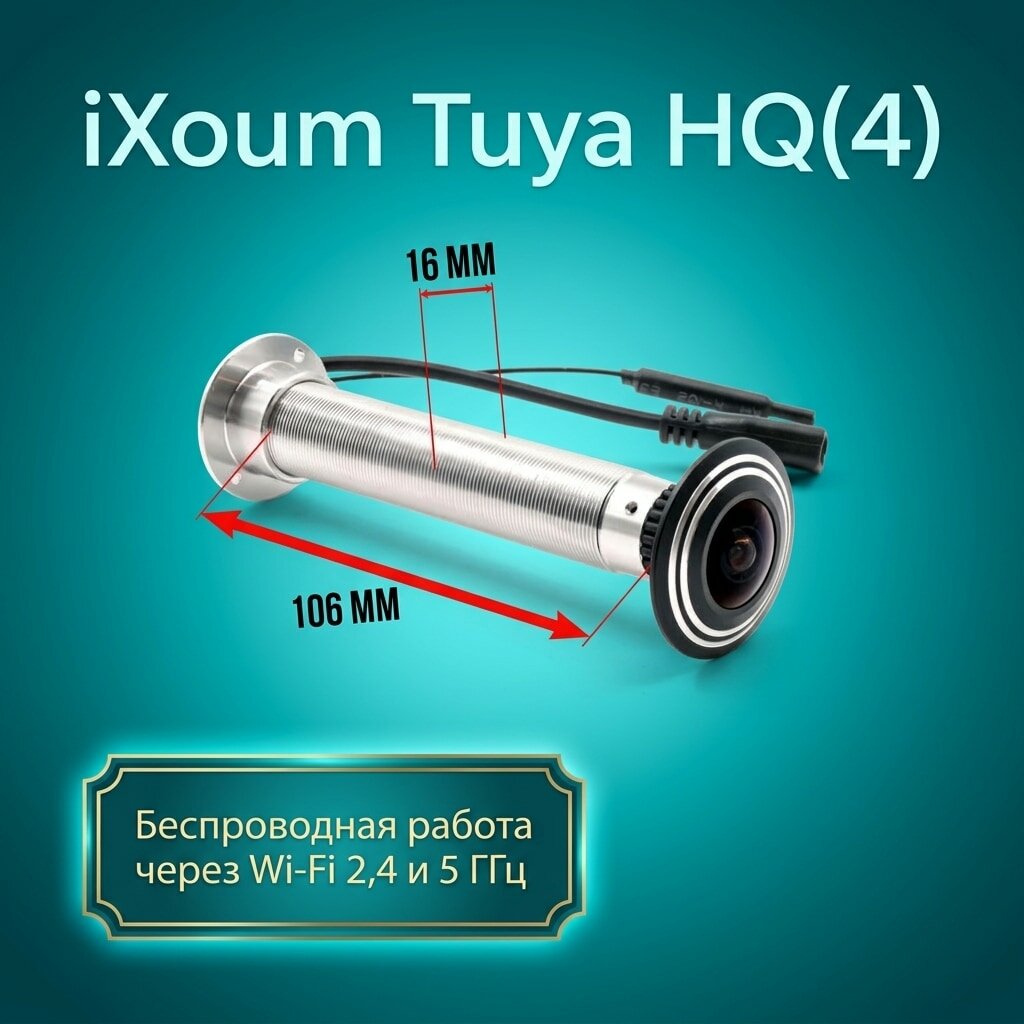Видеоглазок для входной двери в виде обычного iXoum Tuya НQ4