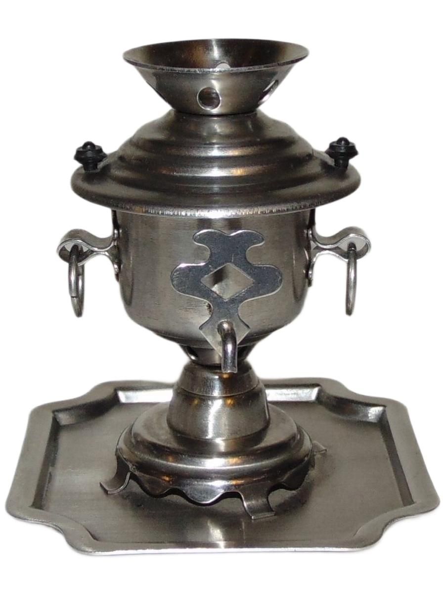 Винтажная Коллекционная Настольная Статуэтка - самовар. (Металл). Винтажный Настольный Сувенир.