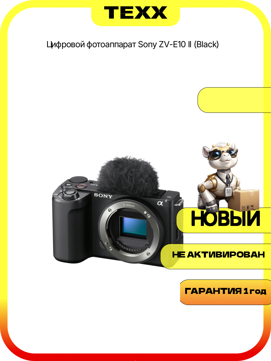 Цифровой фотоаппарат Sony ZV-E10 II (Black)