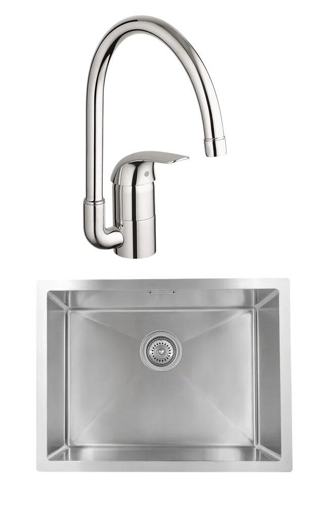 Комплект Мойка Kaiser KSM-5844 / Смеситель Grohe Euroeco