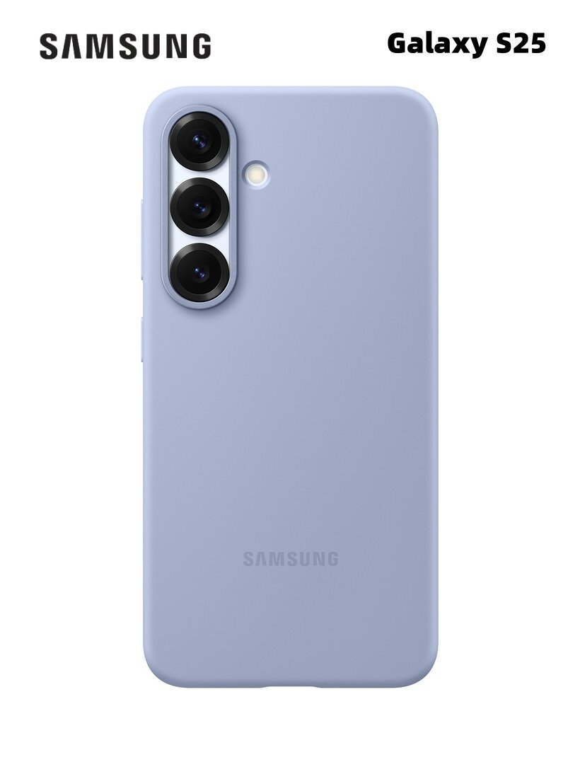 Силиконовый чехол для Samsung Galaxy S25, голубой EF-PS931CLEGCN