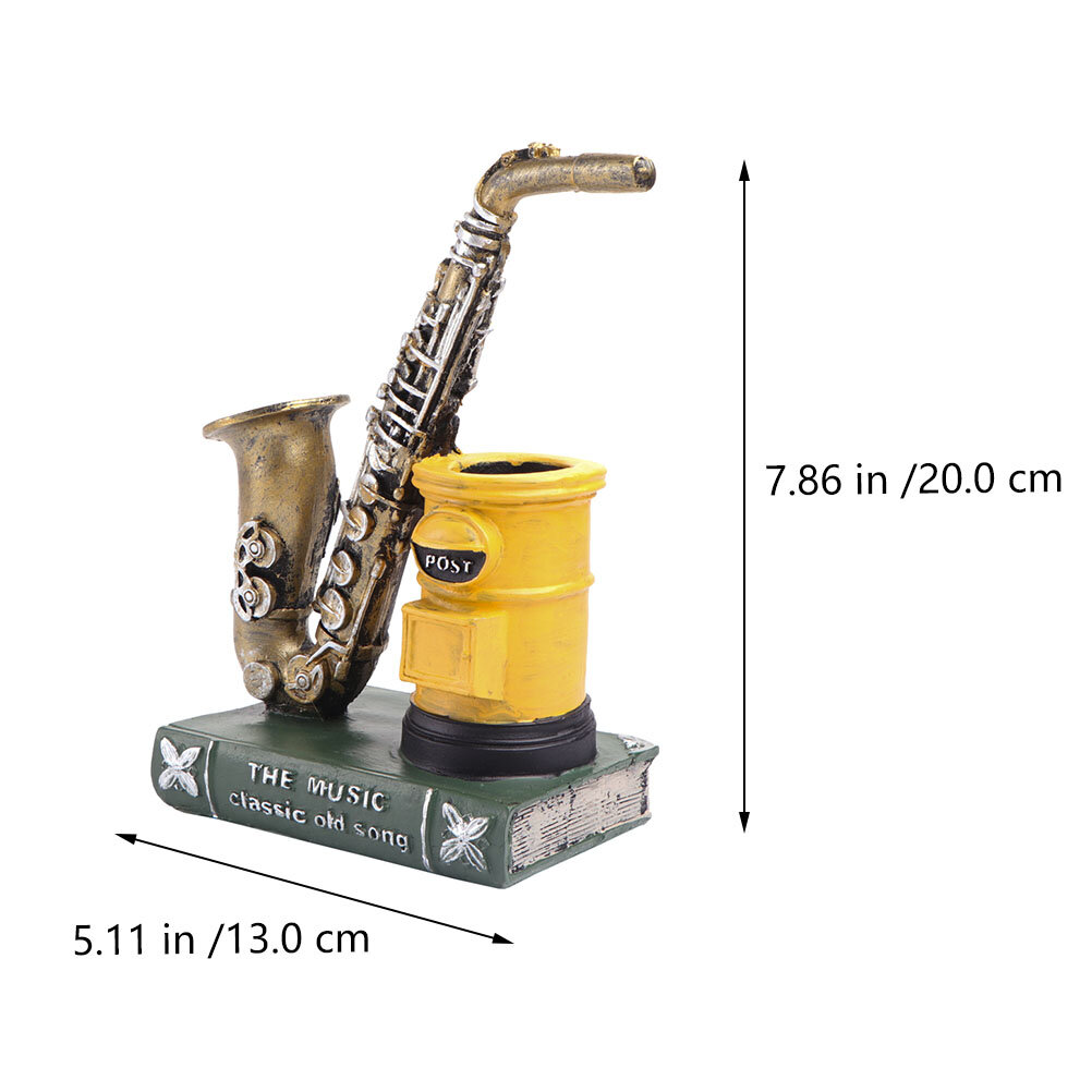 Держатель Для Ручек В Форме Саксофона 1 Шт Креативное Украсшение 20x13cm