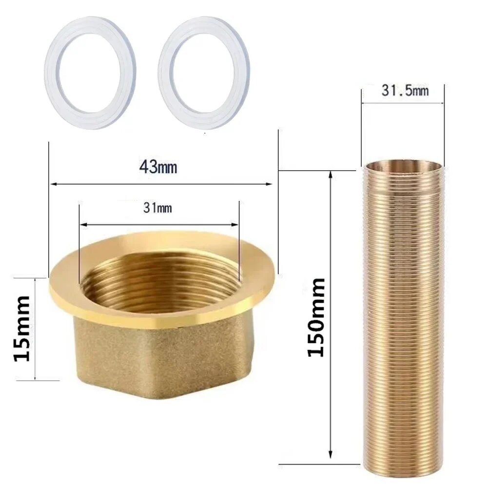 LEENKEA Винт для крана латунный 60 мм 15cm